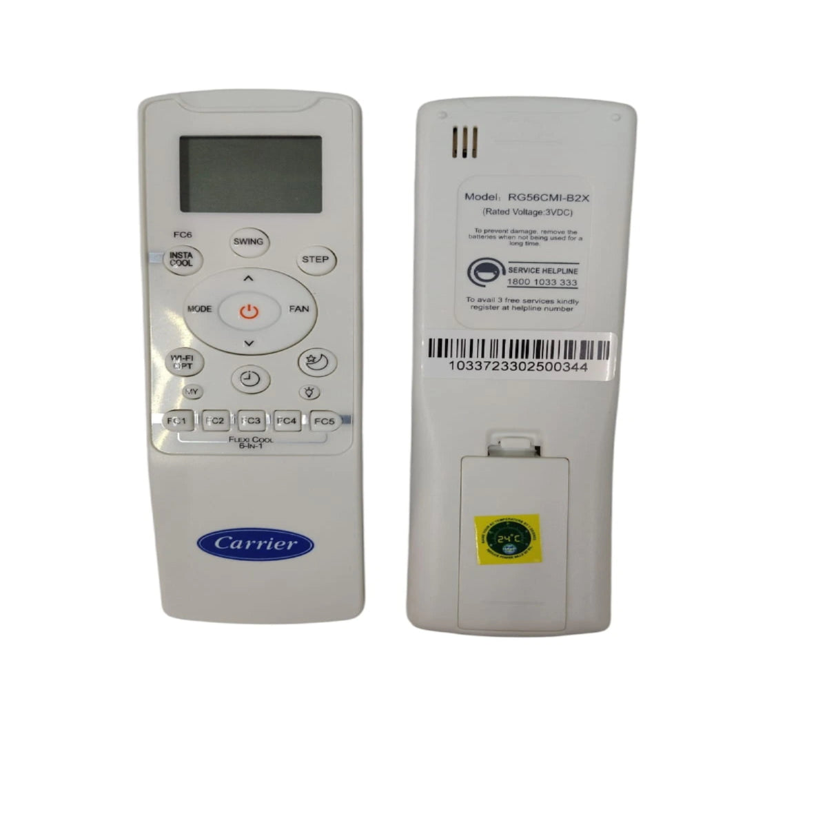 Carrier original ac remote RG56CMI-B2X - ANM Remotes